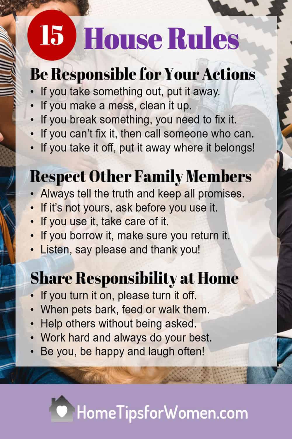 House Rules for Extended Families - Home Tips for Women