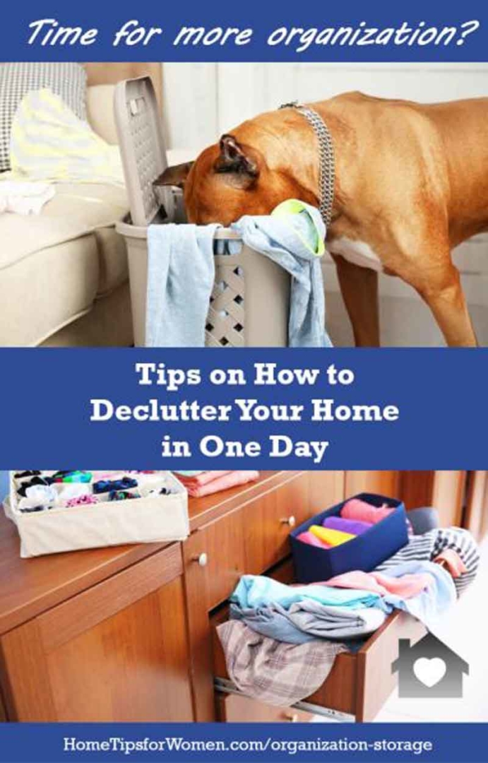 How to Declutter Your Home in One Day - Home Tips for Women