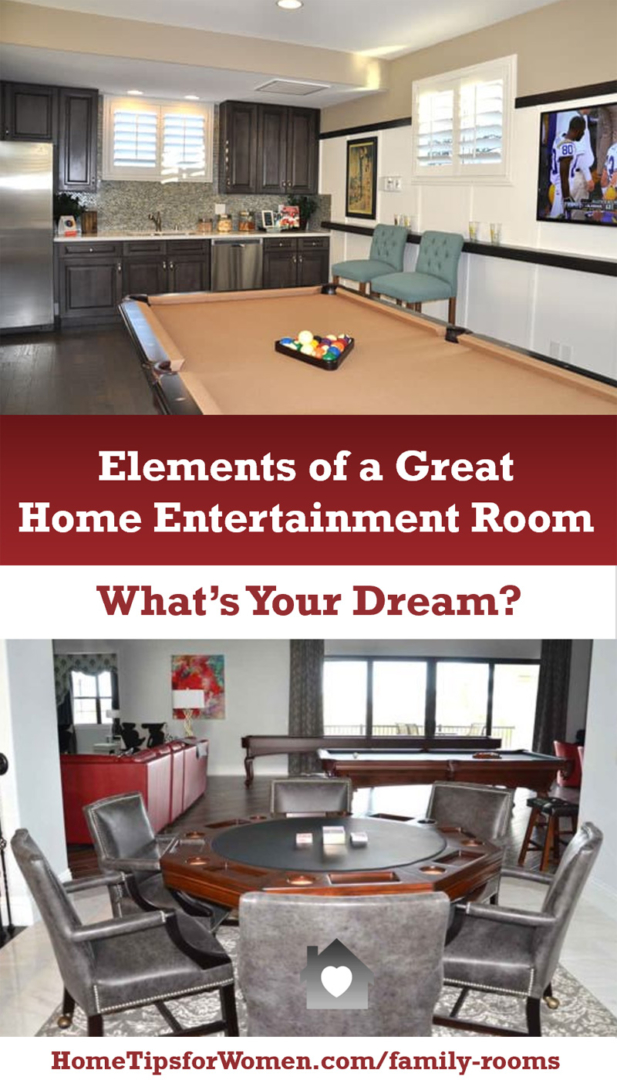 4 Elements of a Great Home Entertainment Room - Home Tips for Women