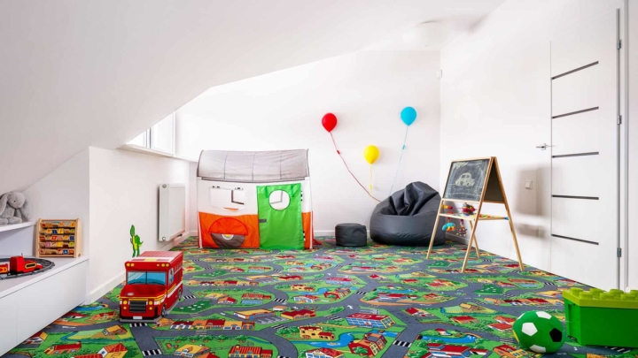 Attic Playroom Perfect for Family Visits