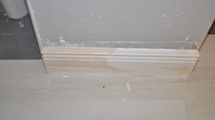 Replacing Baseboard After a Flood - Home Tips for Women
