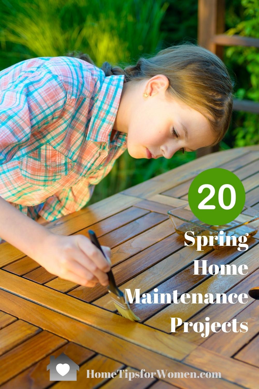 Top 20 Spring Home Maintenance Projects - Home Tips