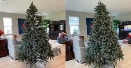 How Fluffing an Artificial Christmas Tree Makes It Look Full & Natural ...