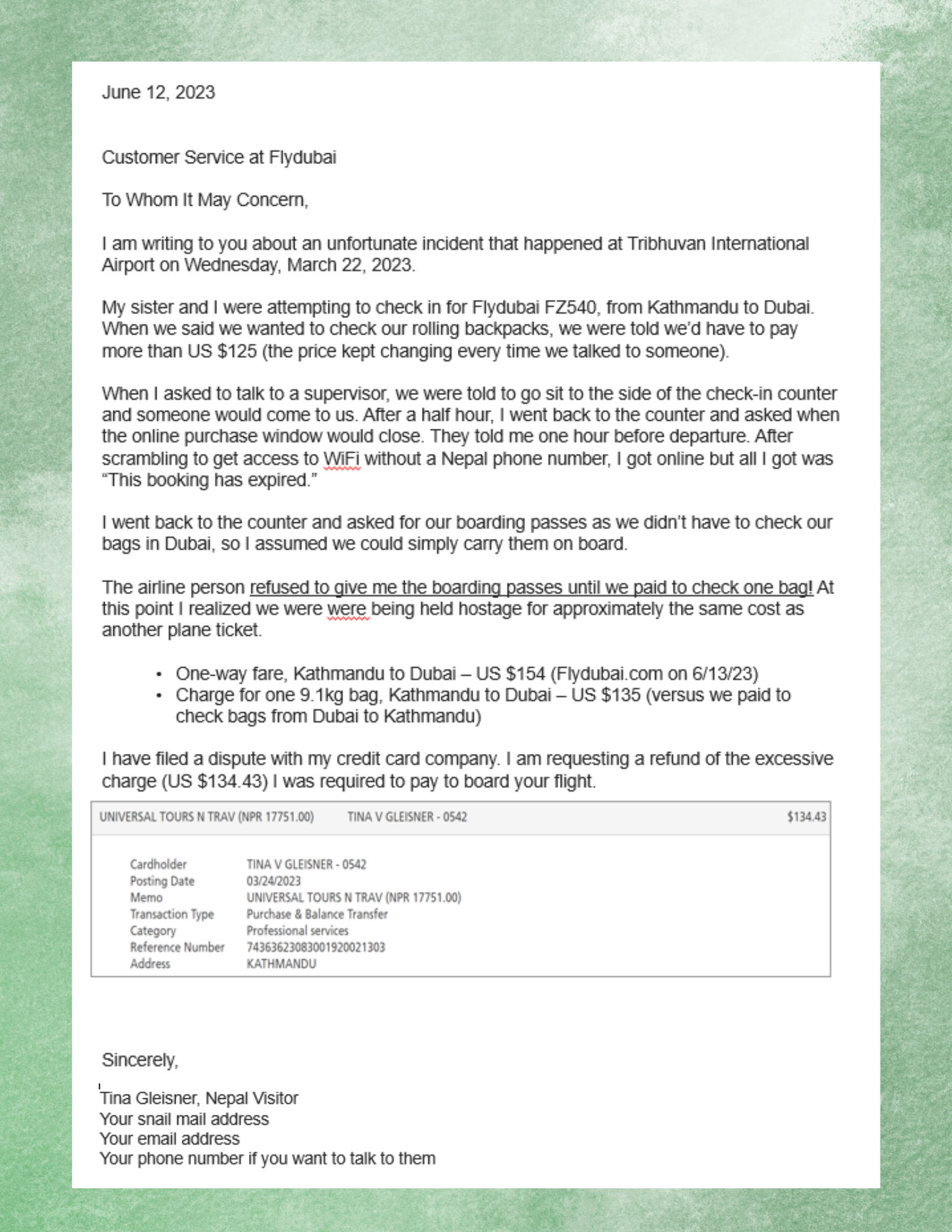 How Angry I Got When an Airline (Flydubai) My Sister & I Hostage in a ...